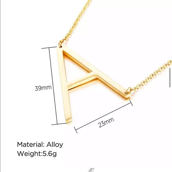 Jewelry | Rose Gold Color Letter P Name Initial Necklace | Poshmark